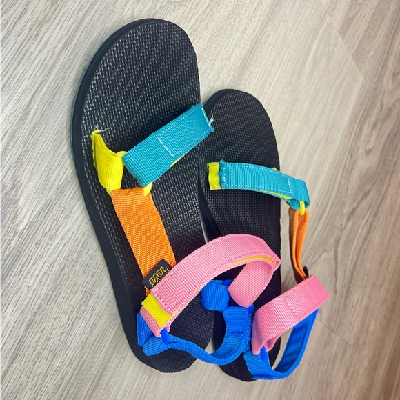 Teva | Shoes | Teva Original Universal Strappy Sandals Color Block ...